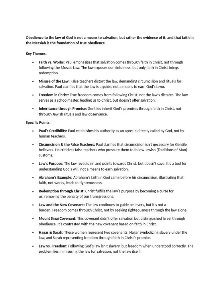 Galatian Notes Revamped W Scripture Pauline Paradox Series | PDF