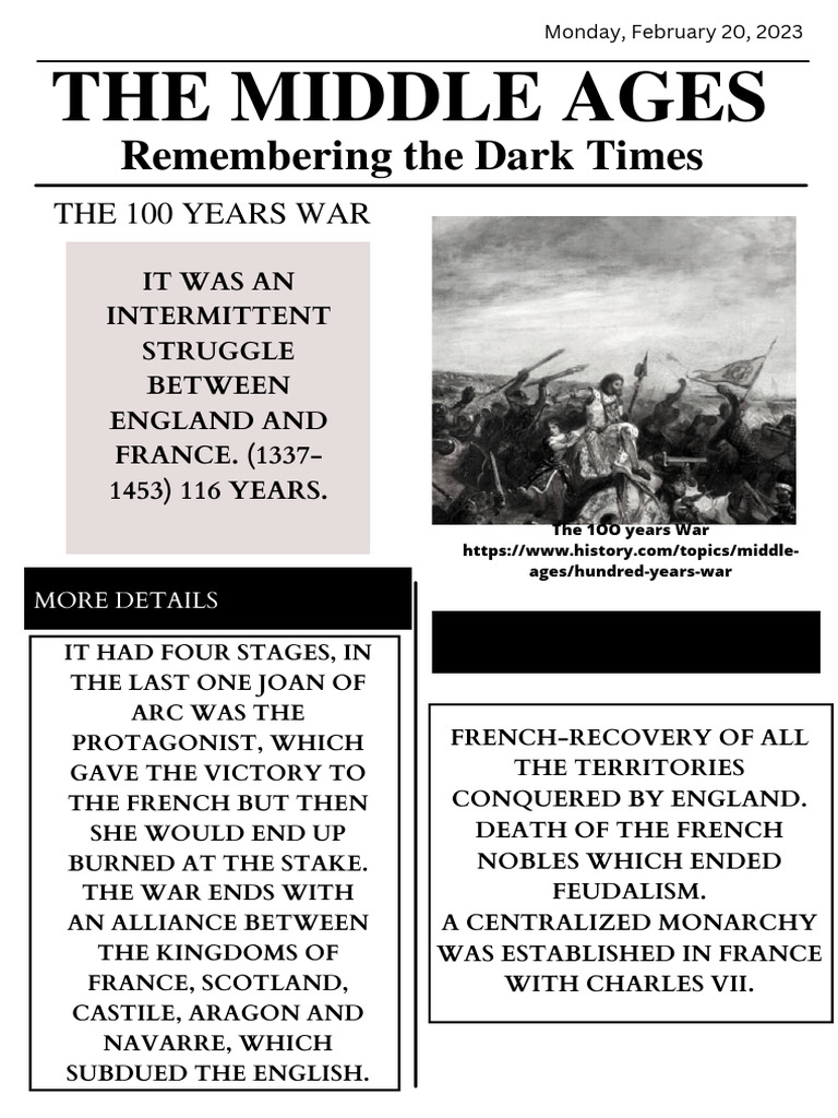 The Middle Ages Newspaper | PDF