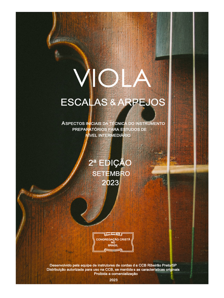Viola Escalas e Arpejos CCB 2023 | PDF