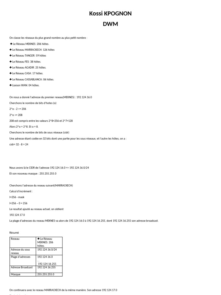 KossiKPOGNON DWM | PDF