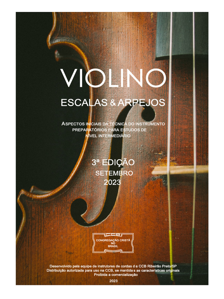 Violino Escalas e Arpejos CCB 2023 | PDF