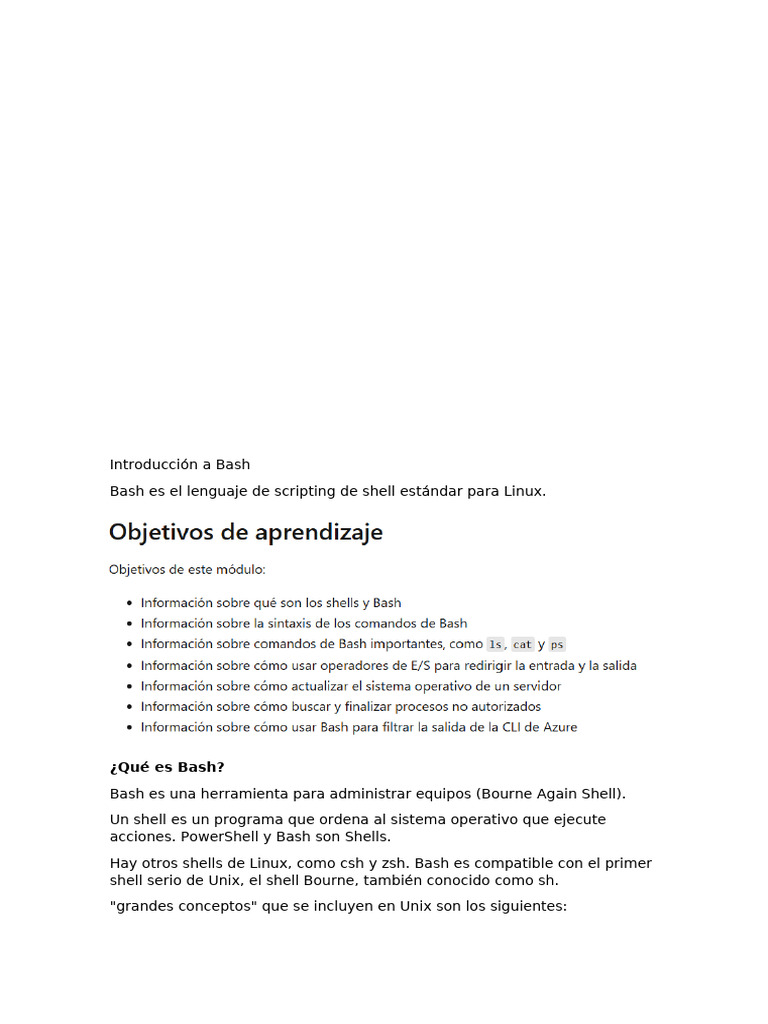 Introducción A Bash | PDF