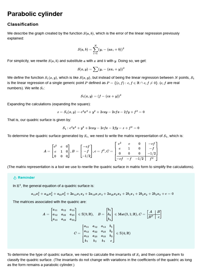 Parabolic Cylinder | PDF