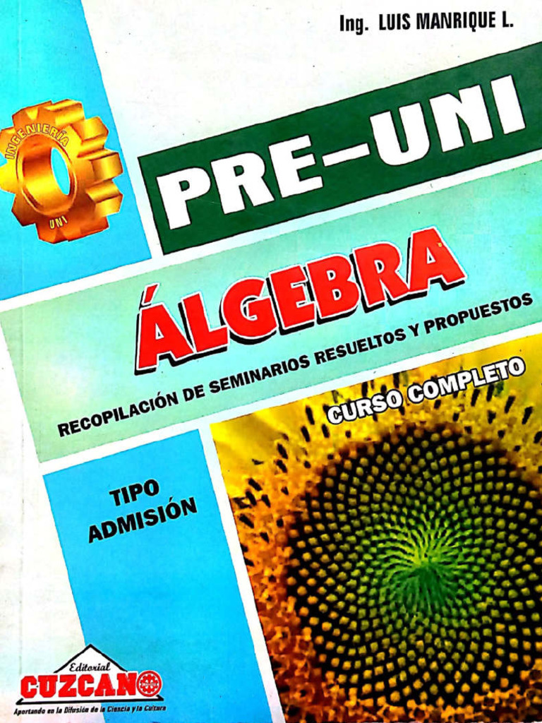 Pre Uni- Álgebra | PDF