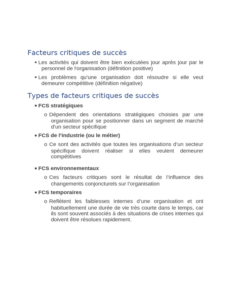 Criteres de Classification Des FCS | PDF