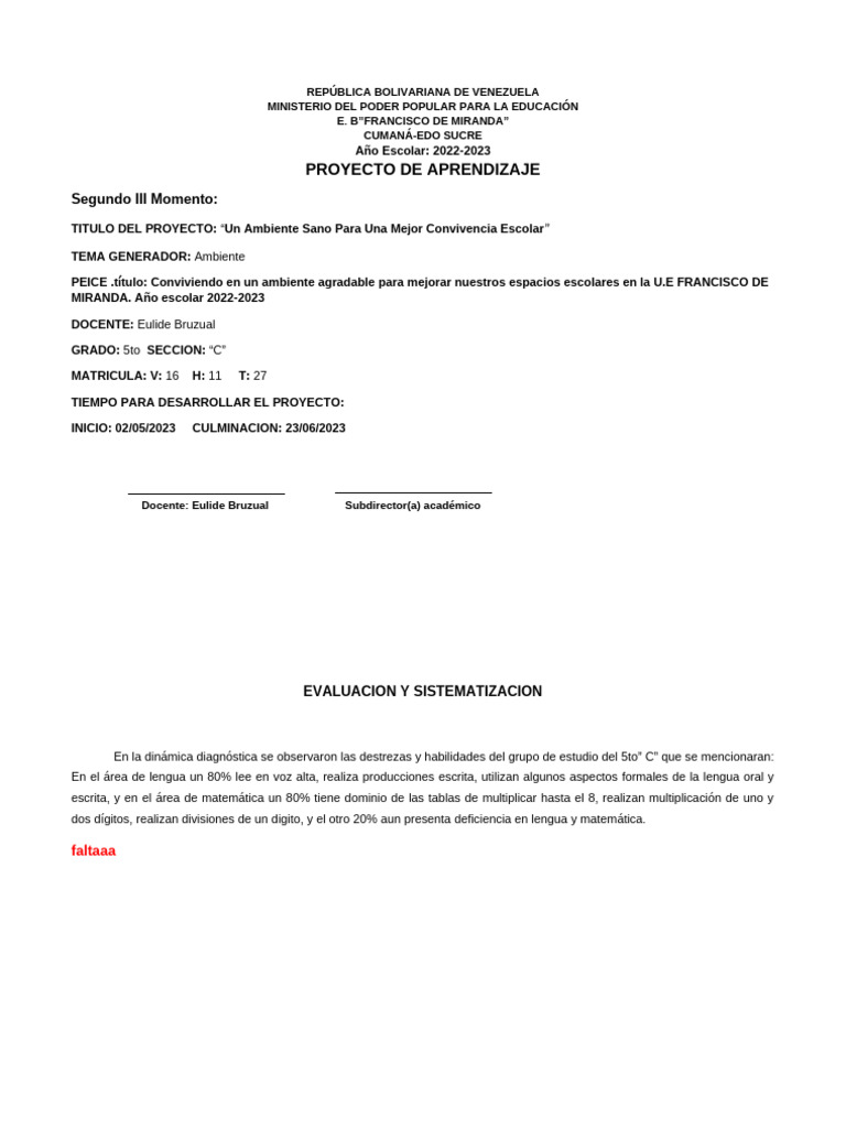 P.A II MOMENTO Eulide Correccion | PDF