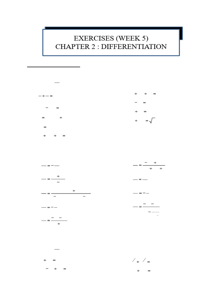 Exercises - Week 5 | PDF