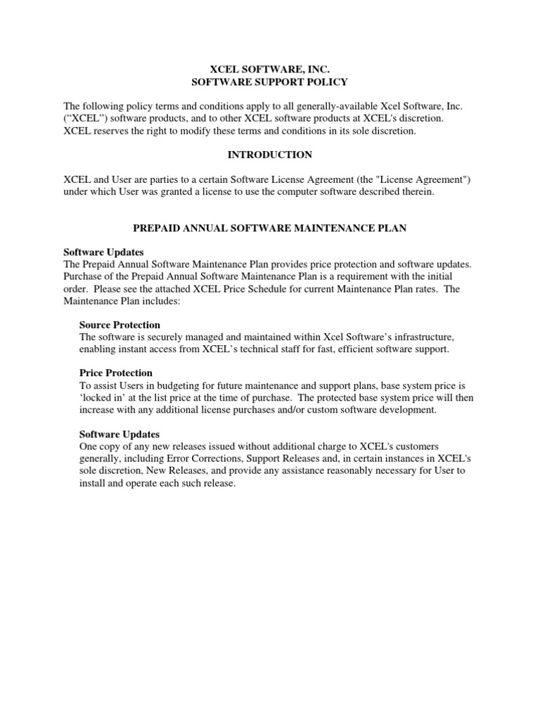 Prepaid Annual Software Maintenance Plan | PDF | Damages | Taxes
