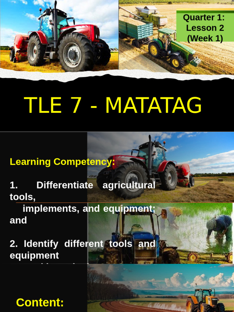 TLE Q2 - Week 1, Lesson 2 | PDF