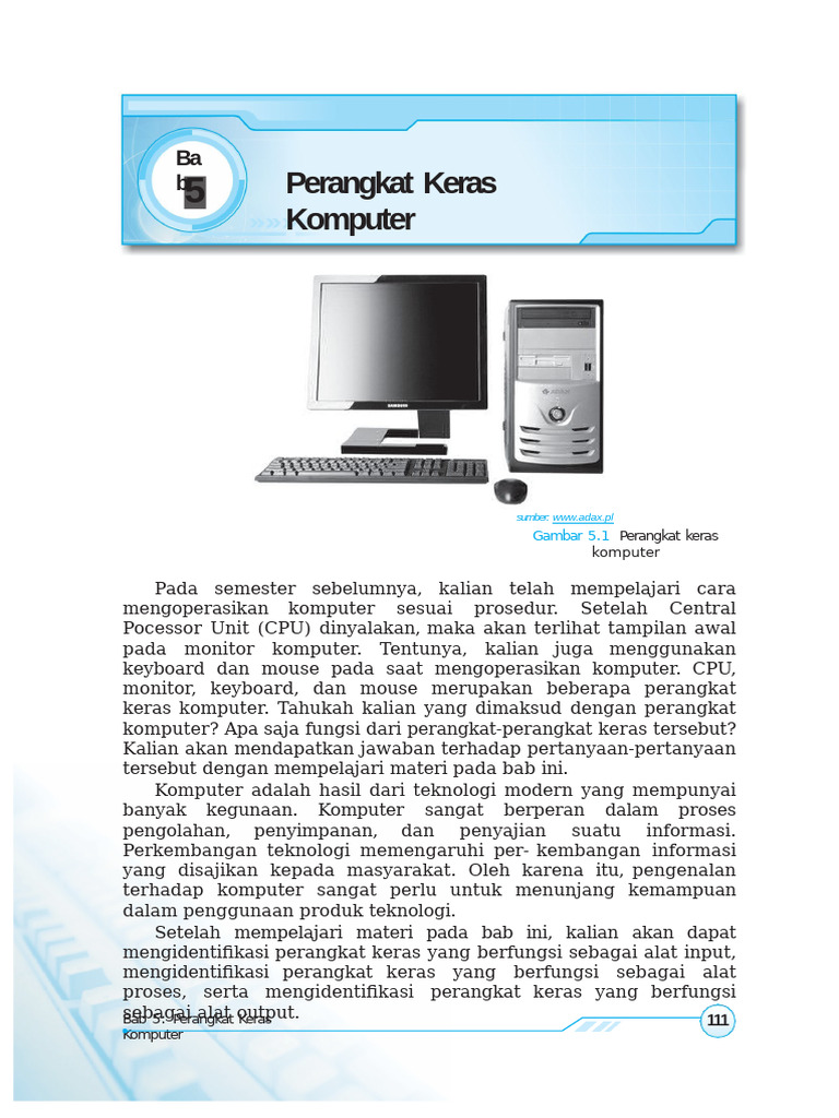 Perangkat Keras Komputer | PDF