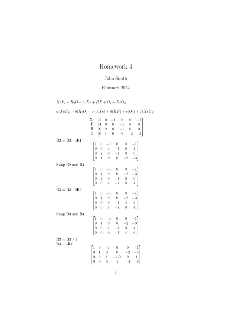 Linear Algebra 1 | PDF