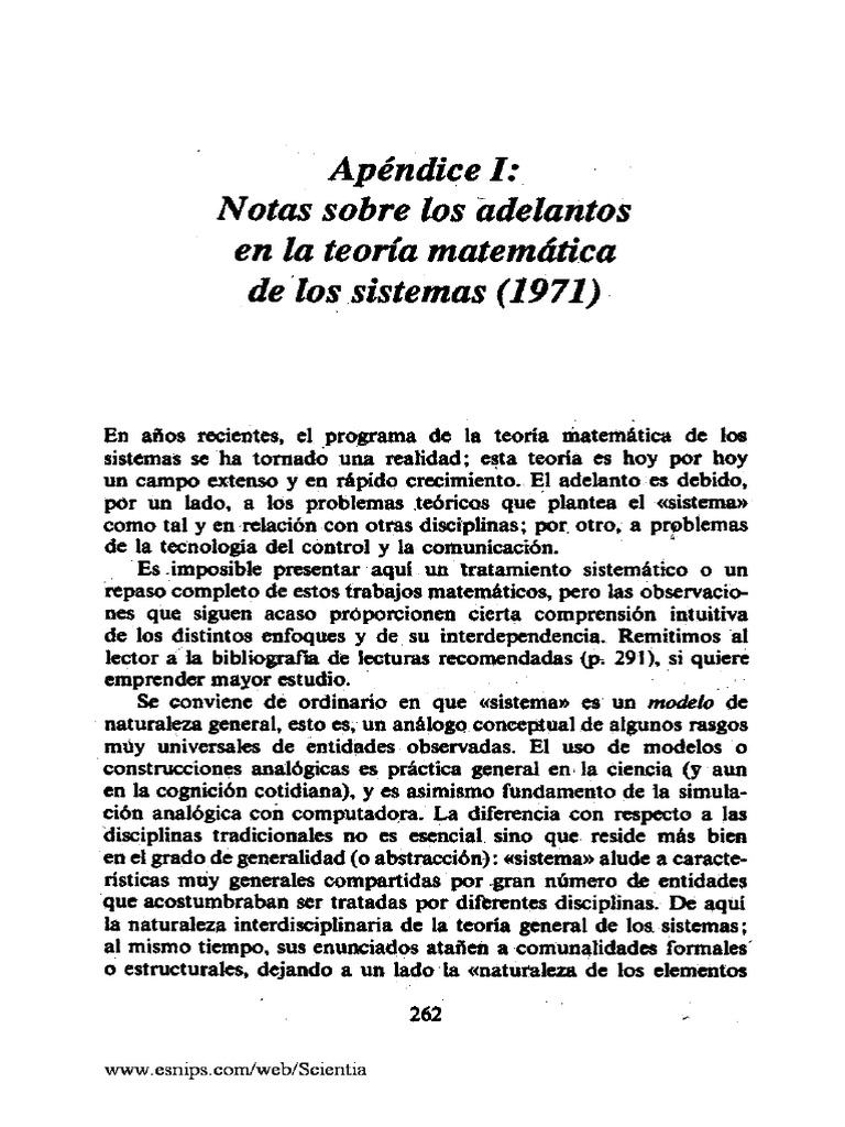 Teoria General de Los Sistemas Ludwig Von Bertalanffy 284 289 | PDF
