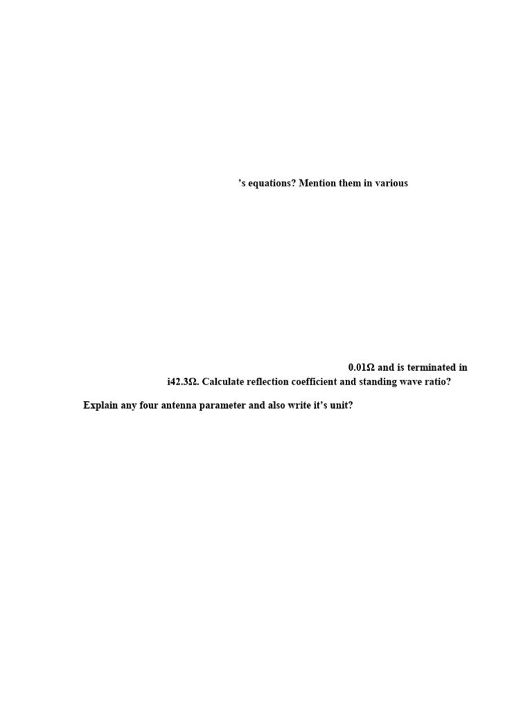 Questions Bank of EMW | PDF