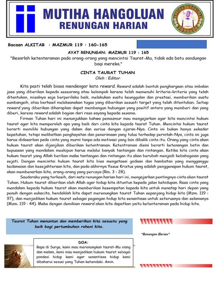 Cinta Taurat Tuhan | PDF
