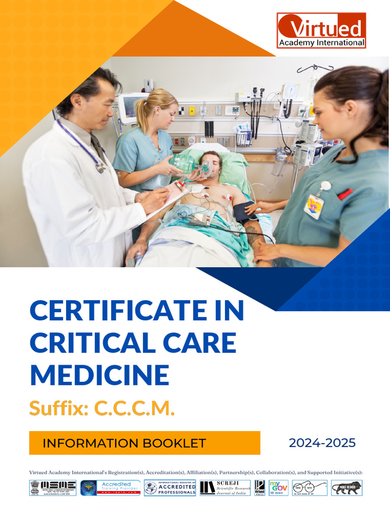 Online Certificate in Critical Care Medicine CCCM Information Booklet | PDF | Faq | Self-Improvement