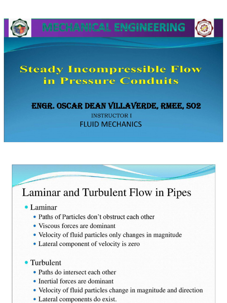 Steady Incompressible Flow | PDF