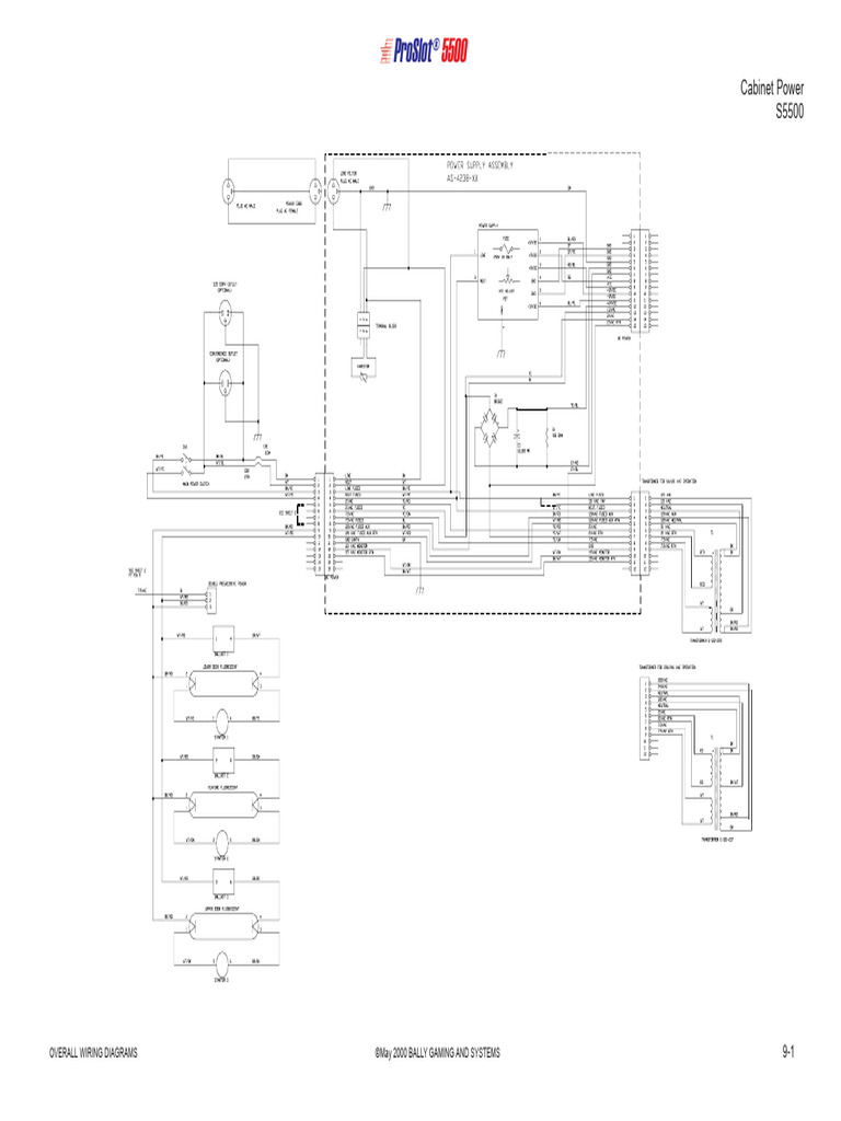 Pro Slot 5500 Overall Wiring Diagrams - #11 | PDF