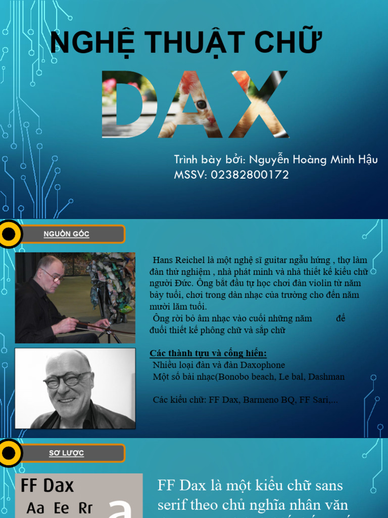 Nghệ Thuật Chữ: Trình bày b i: Nguy n Hoàng Minh H u MSSV: 02382800172 | PDF