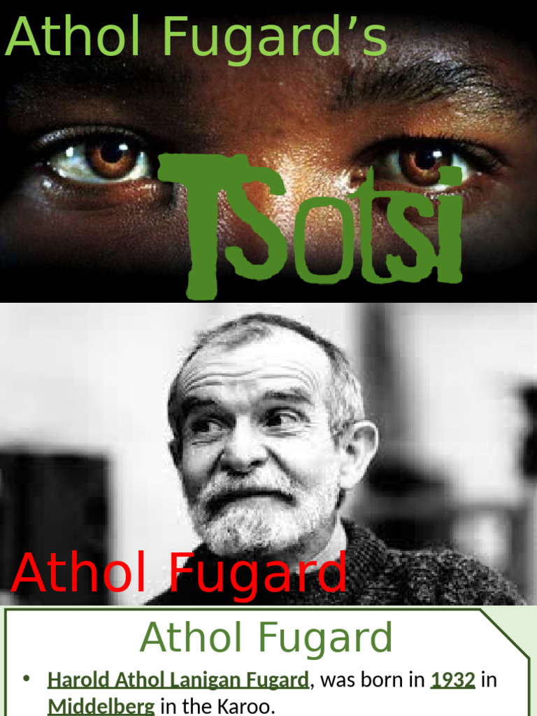 Tsotsi Intro | PDF