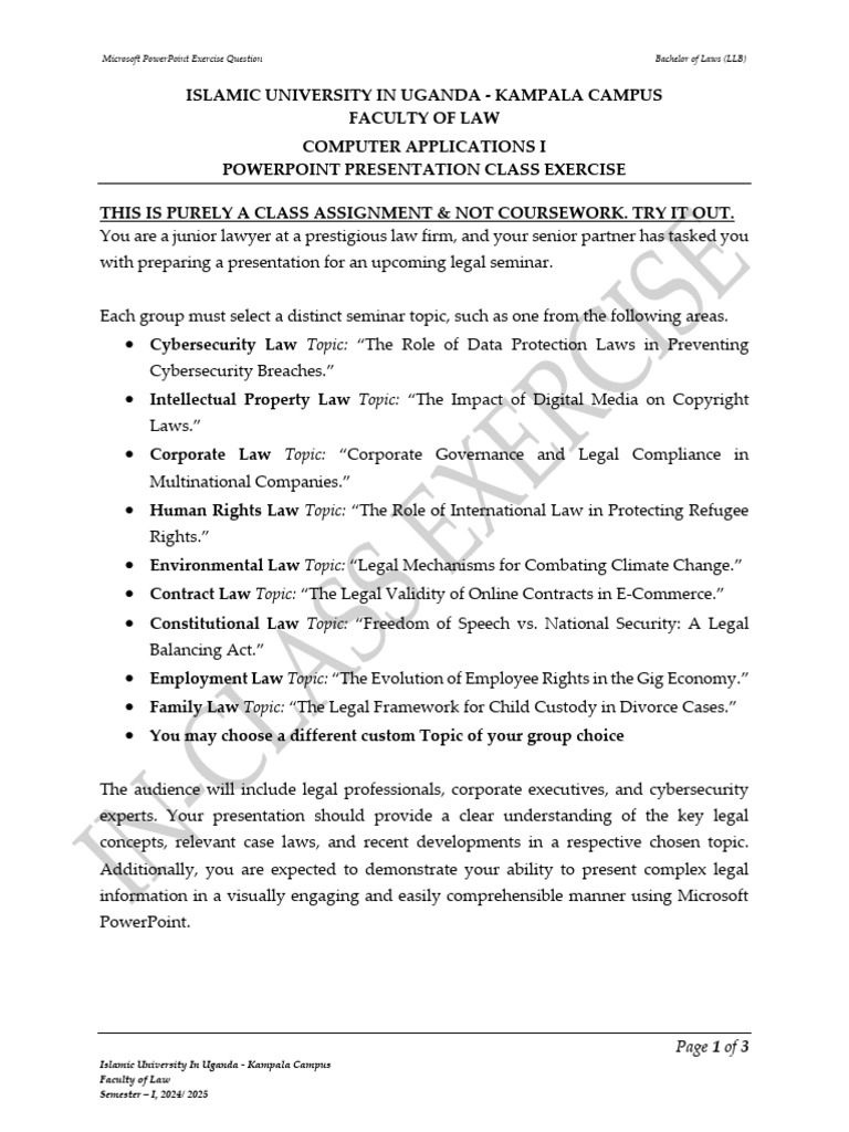 Microsoft PowerPoint Exercise Questions-2024 | PDF