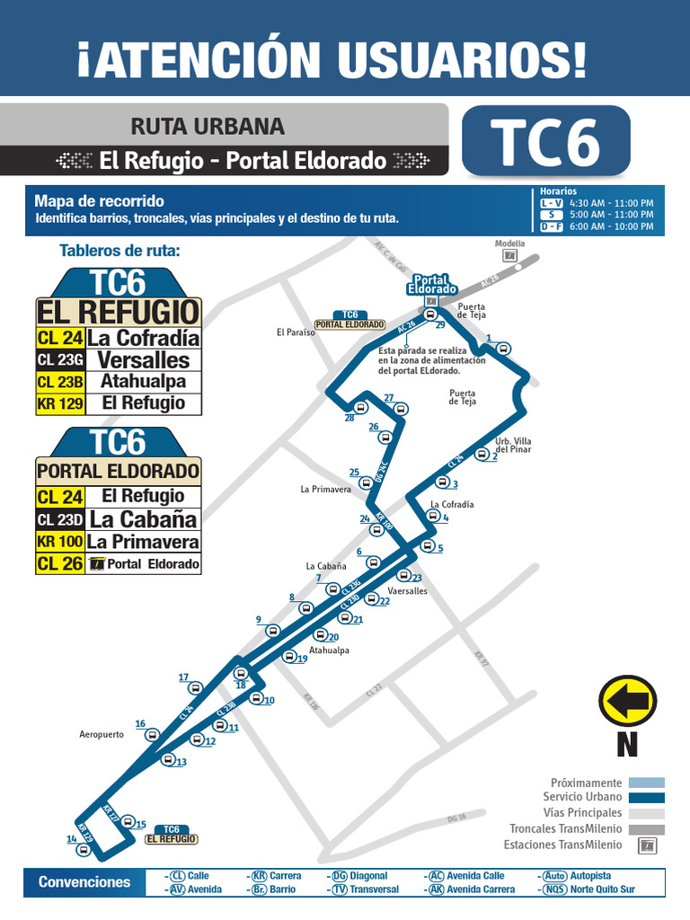 Rutas Plegableruta TC6 | PDF