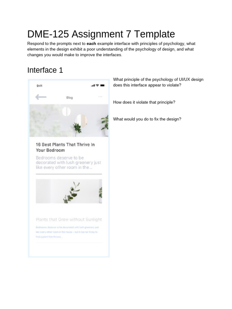 DME-125 Assignment 7 Template | PDF