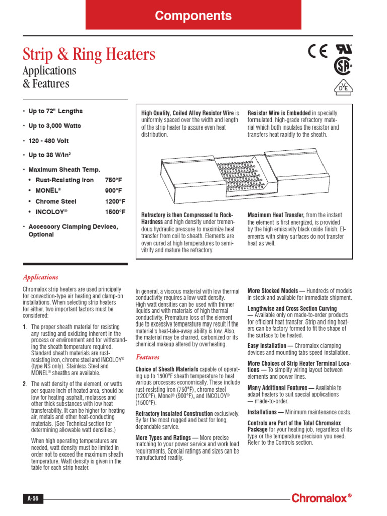 DG Component Strip and Ring Heaters | PDF