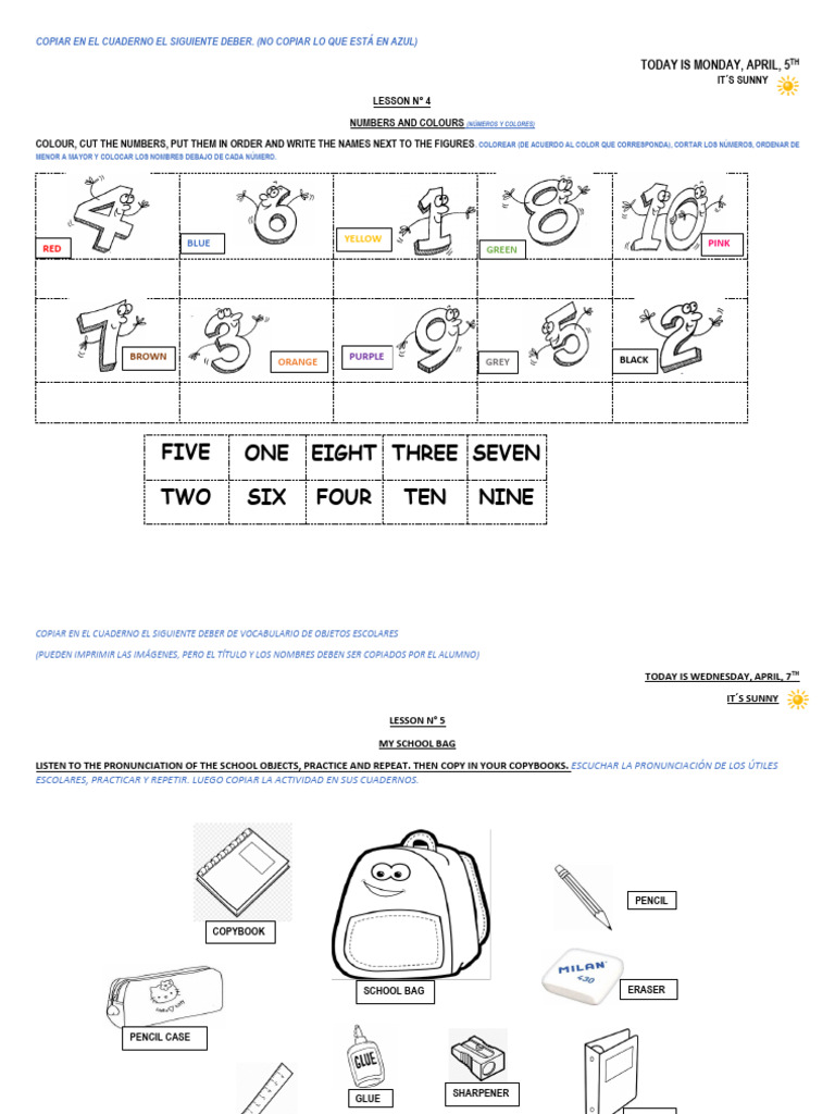 Lesson #4. 6TH Grade | PDF