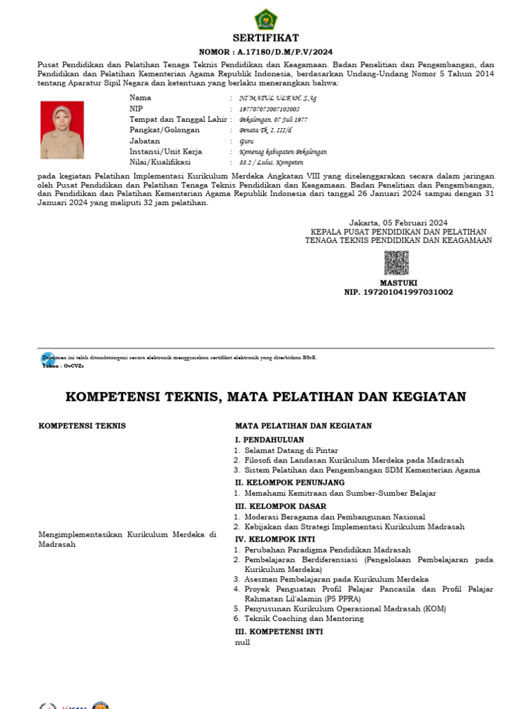 Sertifikat IKM | PDF