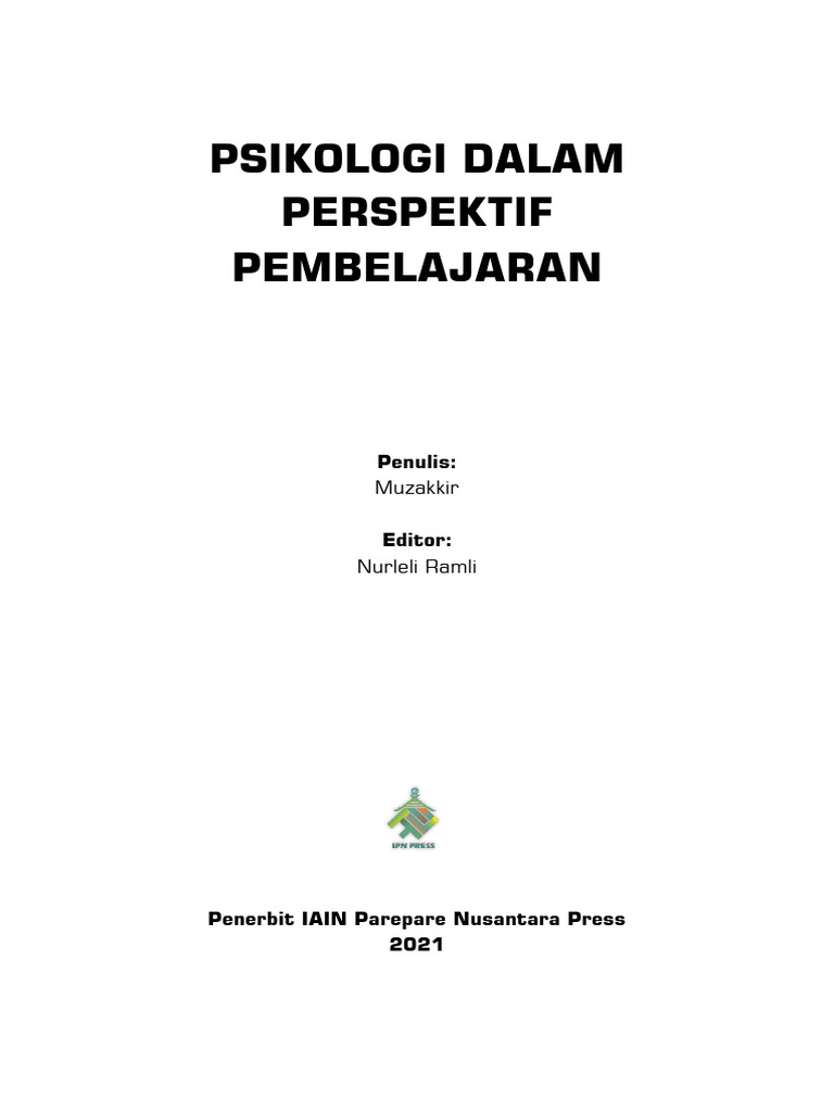 Psikologi Dalam Perspektif Pembelajaran | PDF