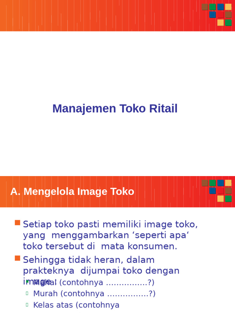 3-4. Mengelola Toko Retail | PDF