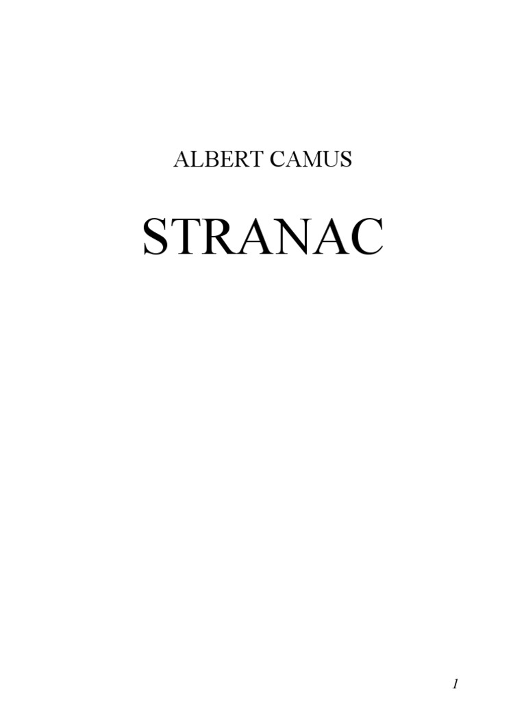 Albert Camus Stranac | PDF