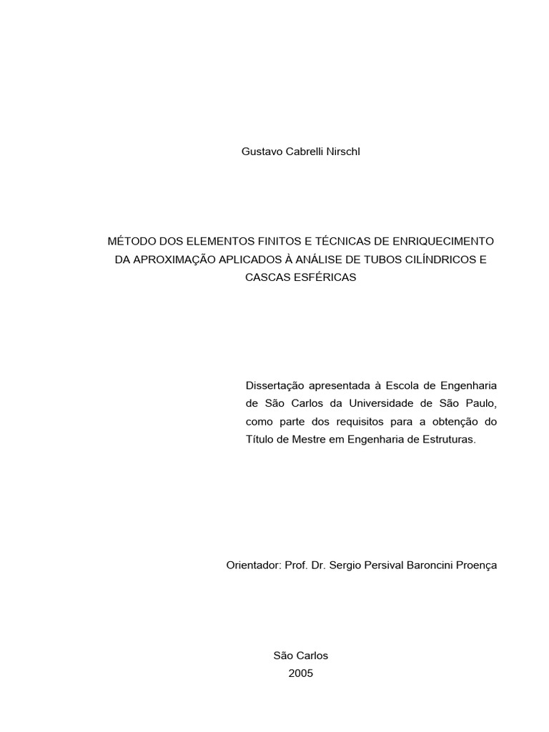 Nirschl Elementosfinitos Tubosecascasesfericas | PDF