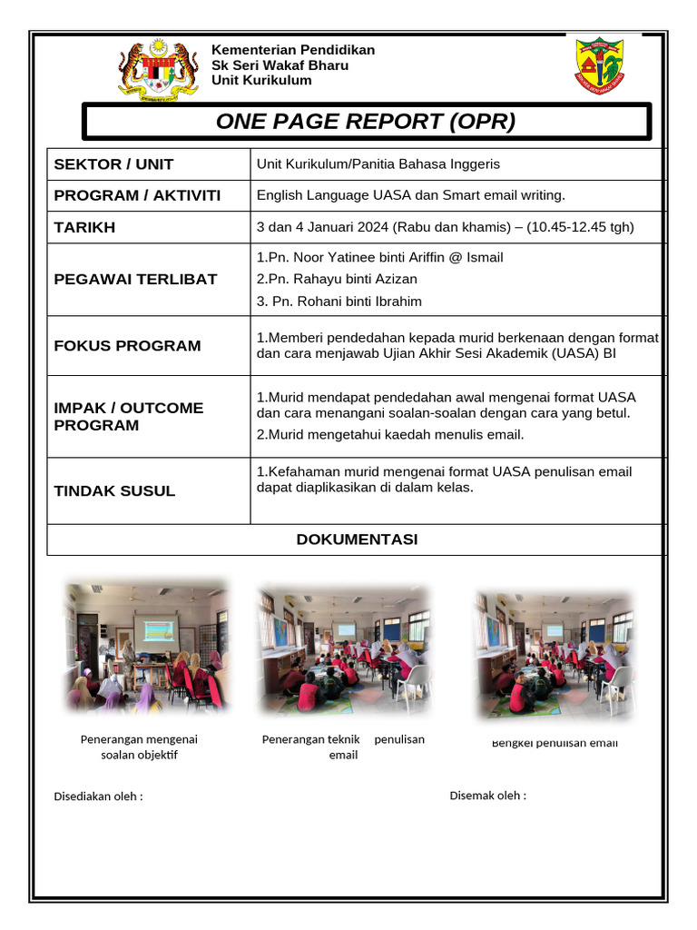 Opr Uasa English | PDF