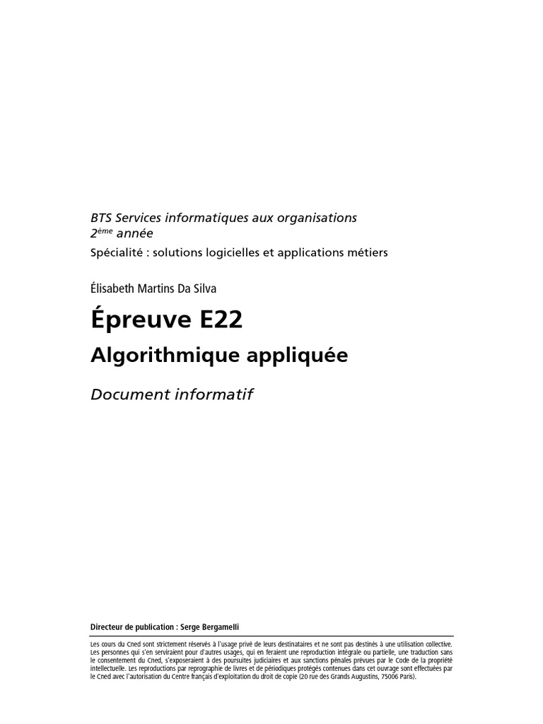 Fiche E22 | PDF