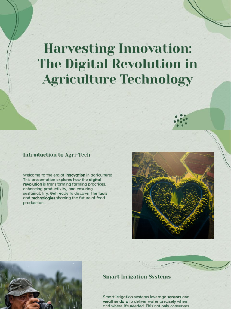 Harvesting Innovation The Digital Revolution In Agriculture Technology