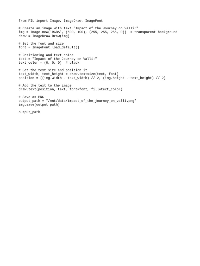 Generate Text Image - Py | PDF