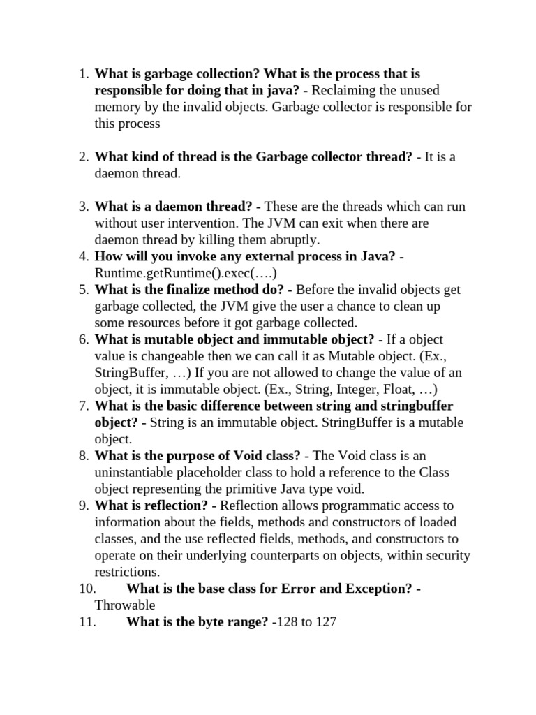 Java Questions | PDF