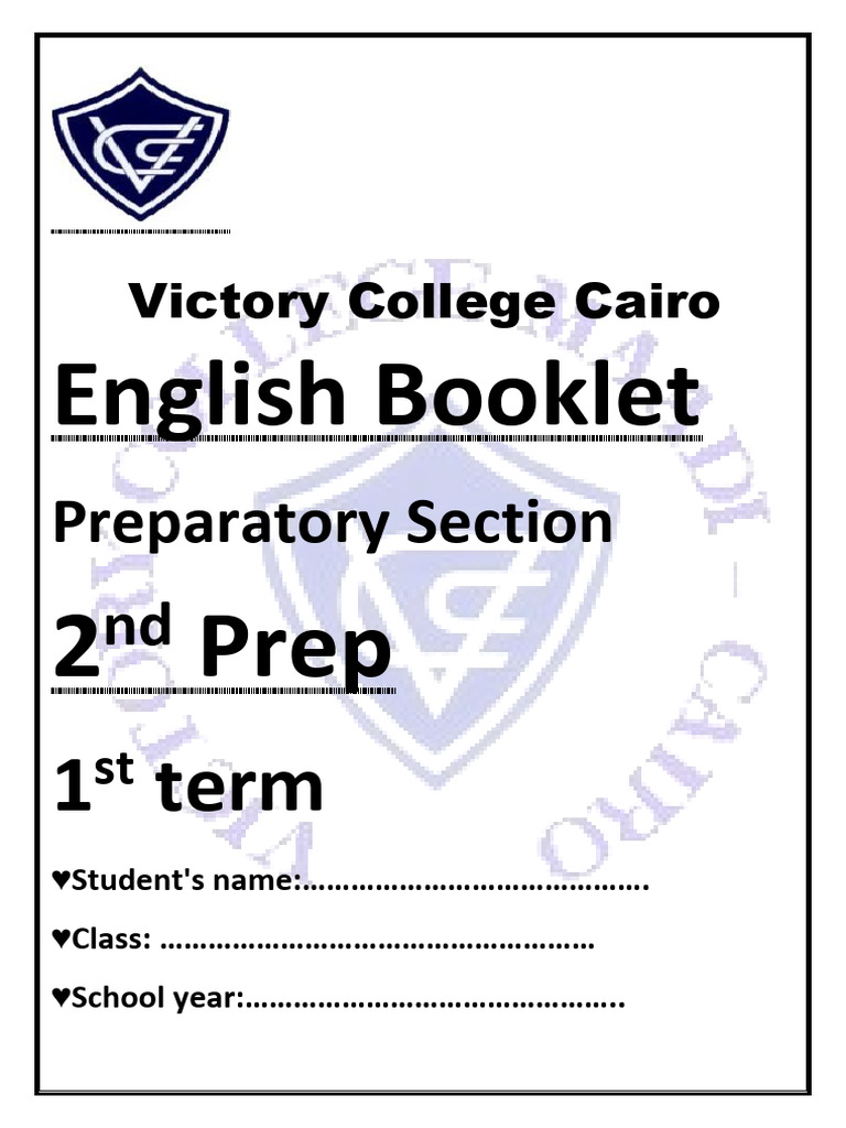 Victory College 2nd Prep English Booklet | PDF | Dubai