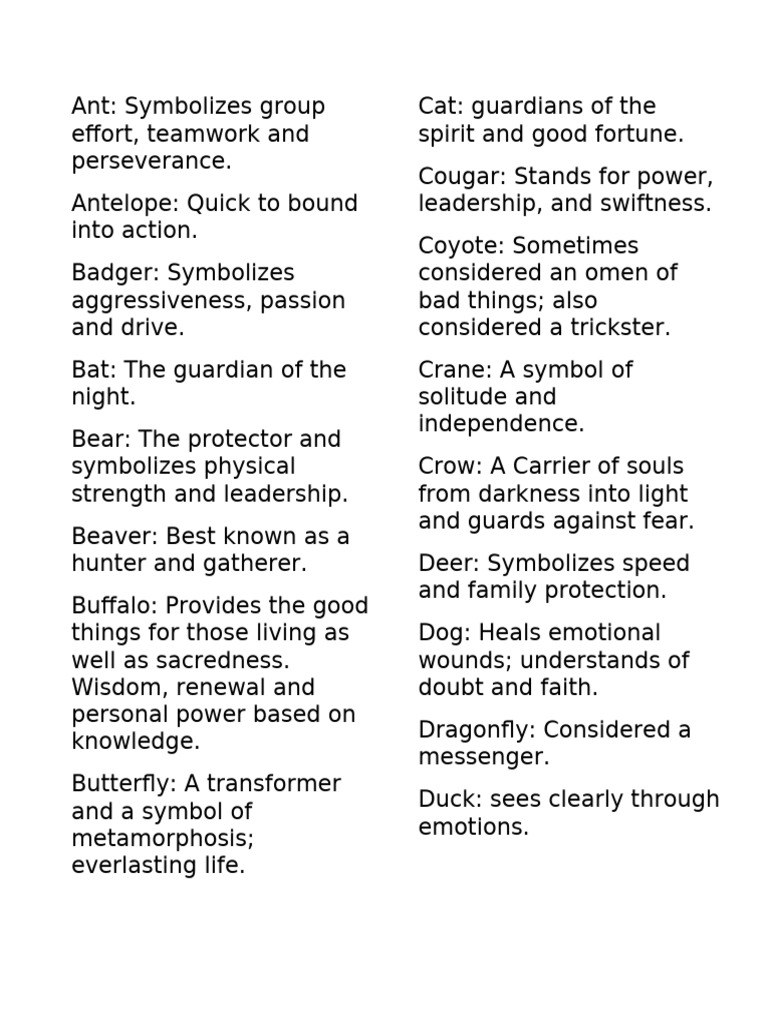 2.10animal Symbols | PDF