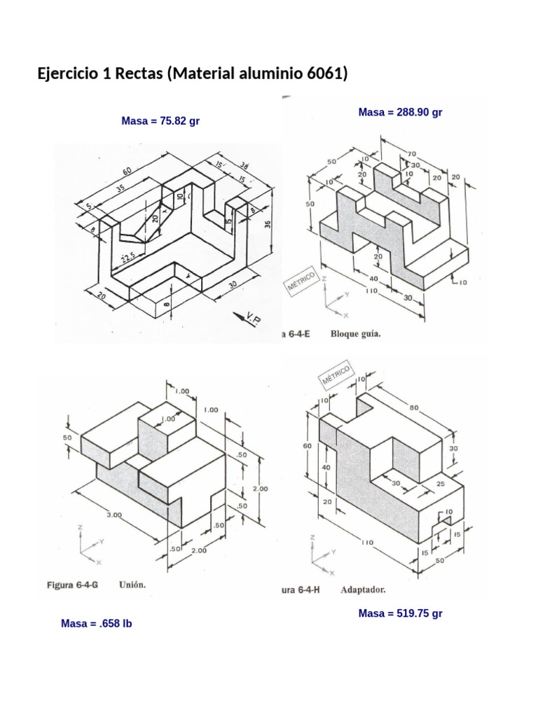 Ejercicios de Solidos Practicas | PDF