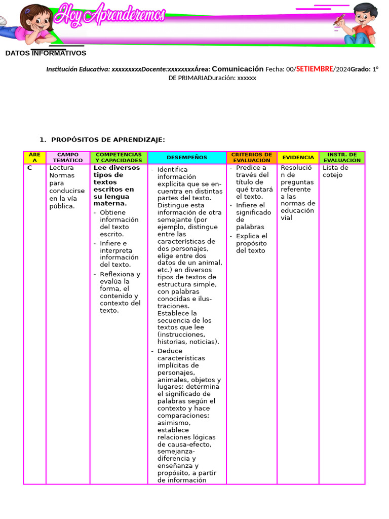 2° - D3 S1 U7 Setiembre | PDF