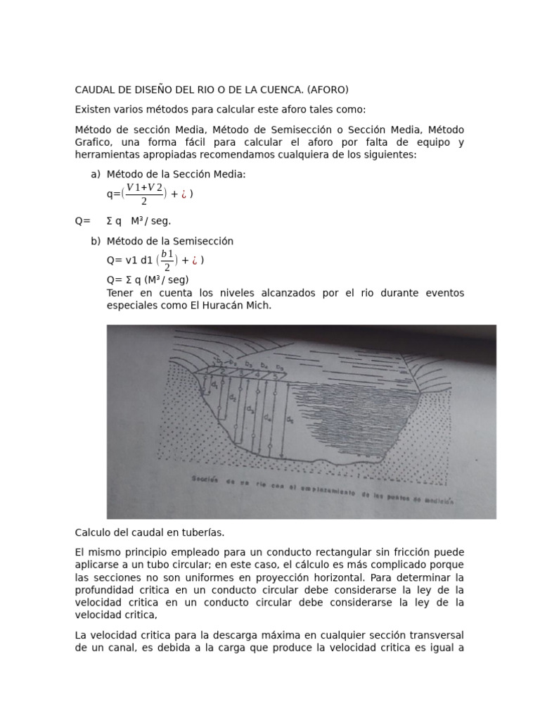 Calculo Del Caudal-2 | PDF