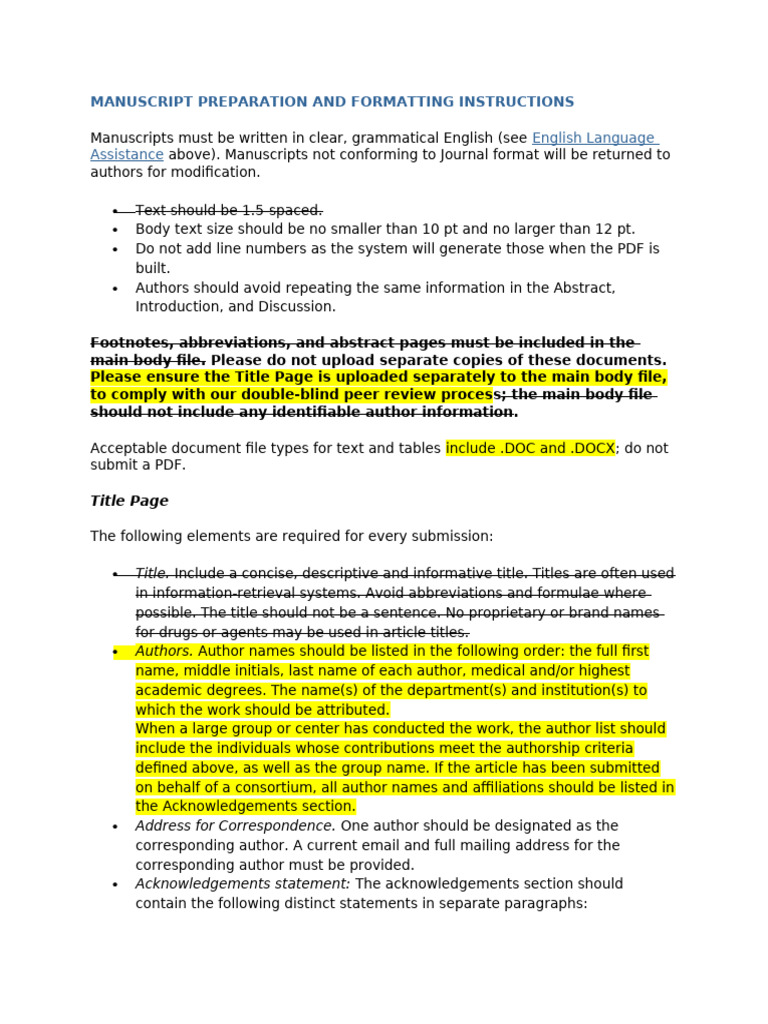 Manuscript Preparation and Formatting Instructions | PDF