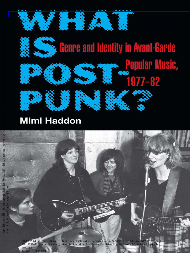 What is Post-Punk Genre and Identity in Avant-Garde Popular Music, 1977 ...