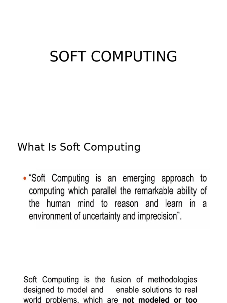 Presentation Soft Computing | PDF