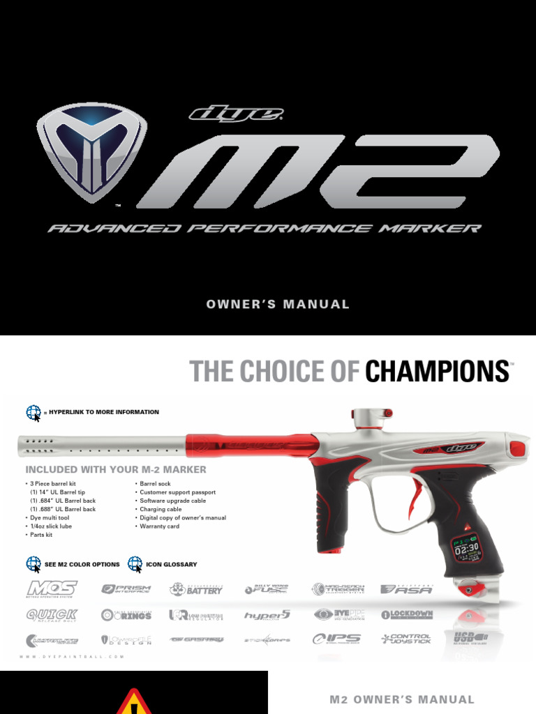 Dye M2-Manual-wLinks-Final | PDF | Booting | Trigger (Firearms)