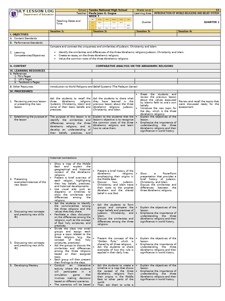 Iwrbs Q1 Week7 | PDF