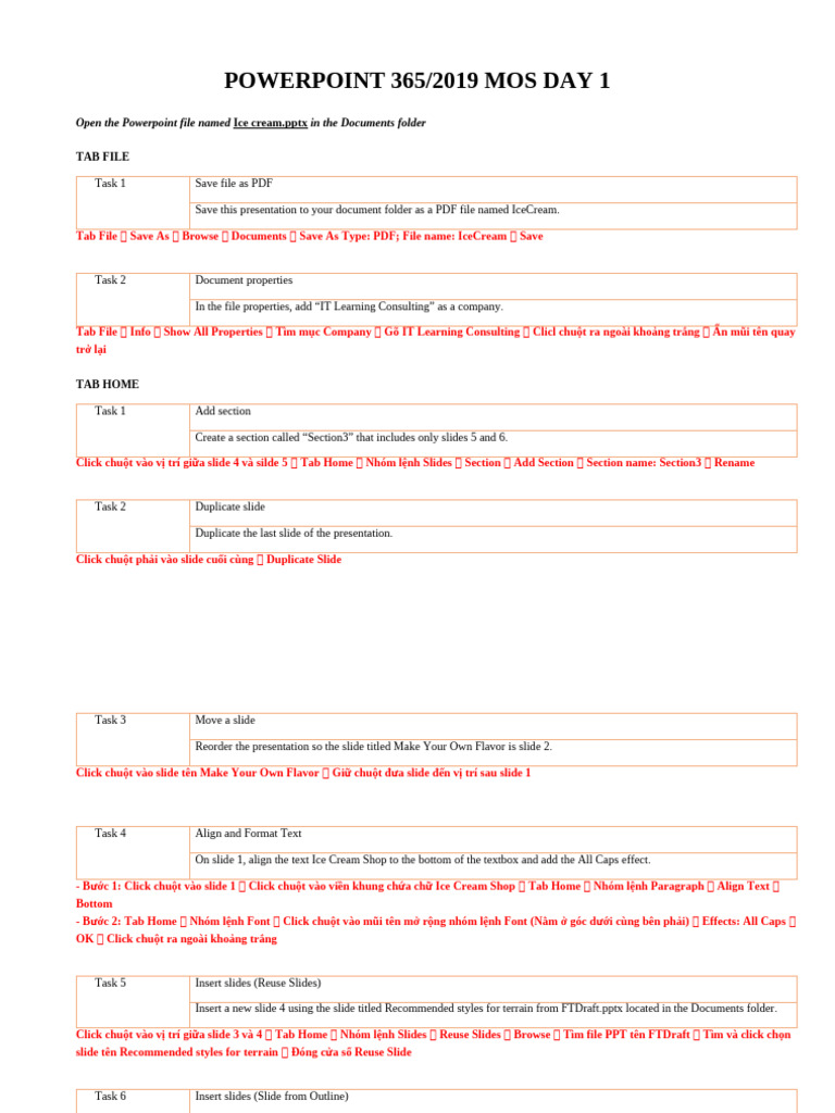 Các Bư C Làm PowerPoint Day 1 | PDF