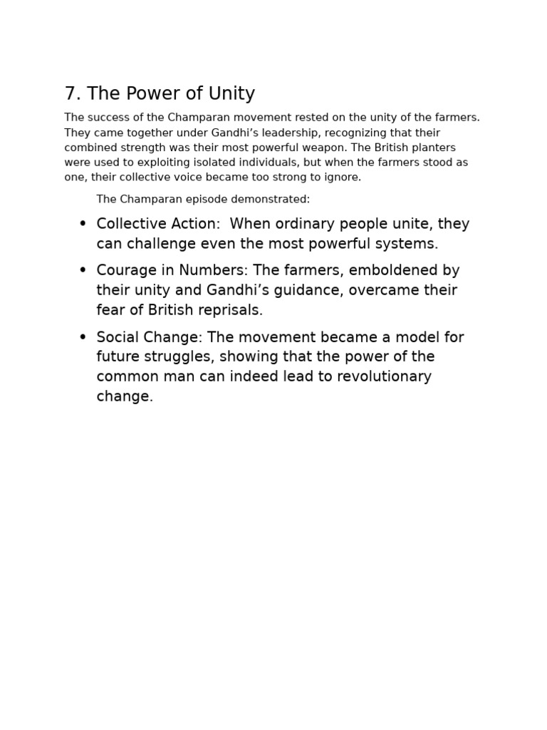 The Power of Unity | PDF